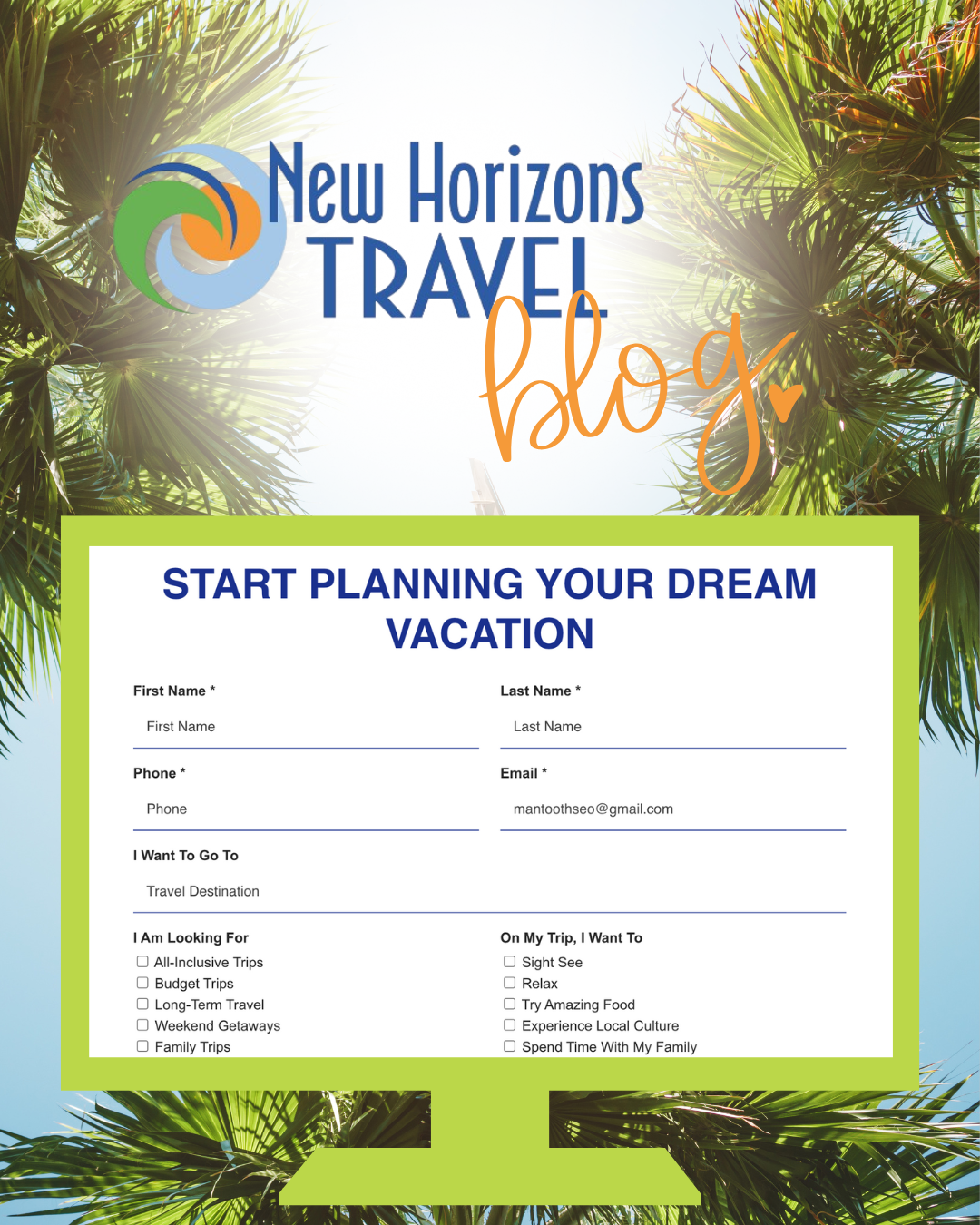 How the “Build My Trip” Form Creates Your Perfect Getaway | New ...